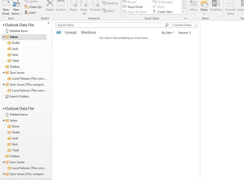 Outlook data PST file - folders appear blank · PC & Mac Help and Assistance Outlook data PST file - folders appear blank · PC & Mac Help and Assistance